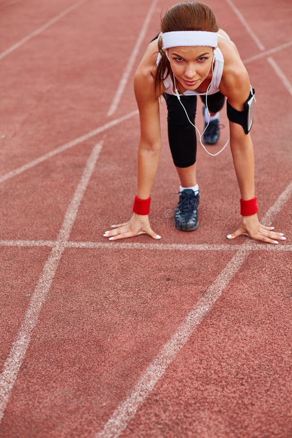 Runner on start stock photo. Image of sporty, sport, music - 56104080