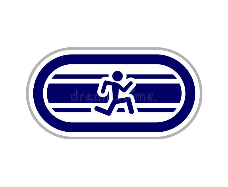 Runner symbol stock vector. Illustration of runner, leisure - 106976272