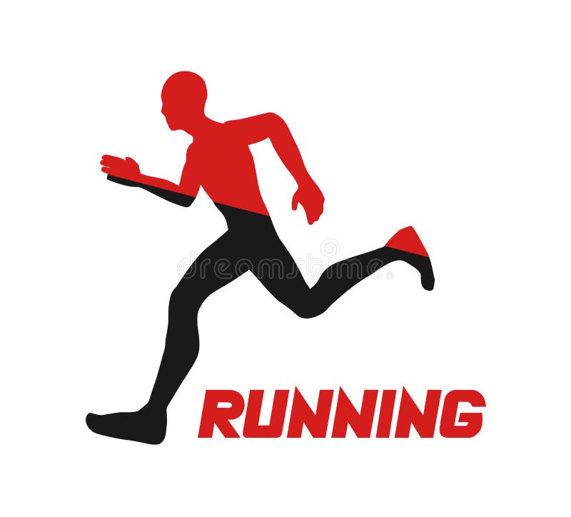 Runner symbol design stock vector. Illustration of strong - 126586006