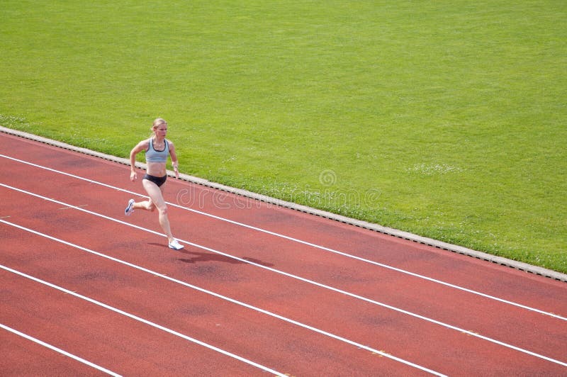 Runner on Track stock image. Image of competition, outdoors - 8479741