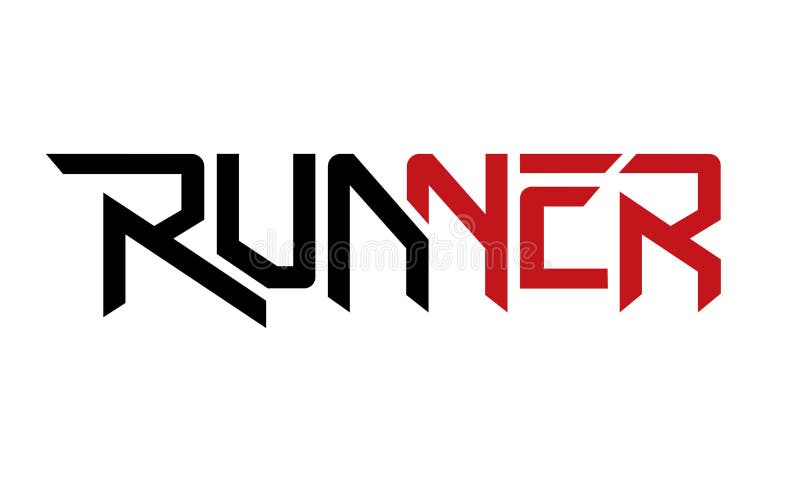 Runner Typography Design, for T-shirt, Poster, Sticker and Other Uses ...