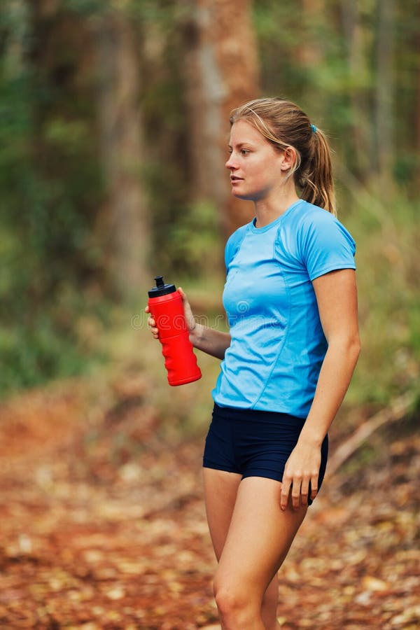 Runner on Water Break stock image. Image of sport, running - 24096683