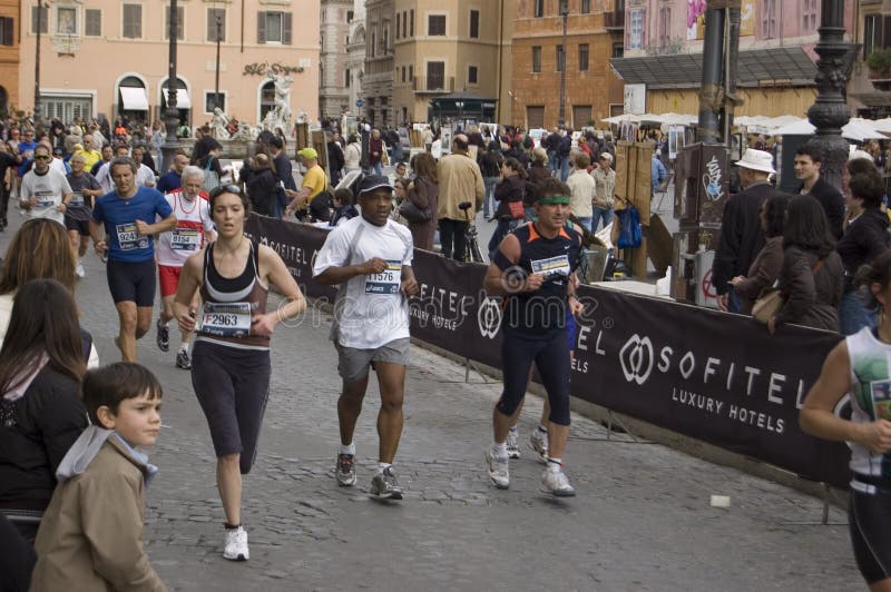 Runners editorial stock image. Image of race, italy, monument - 18203169