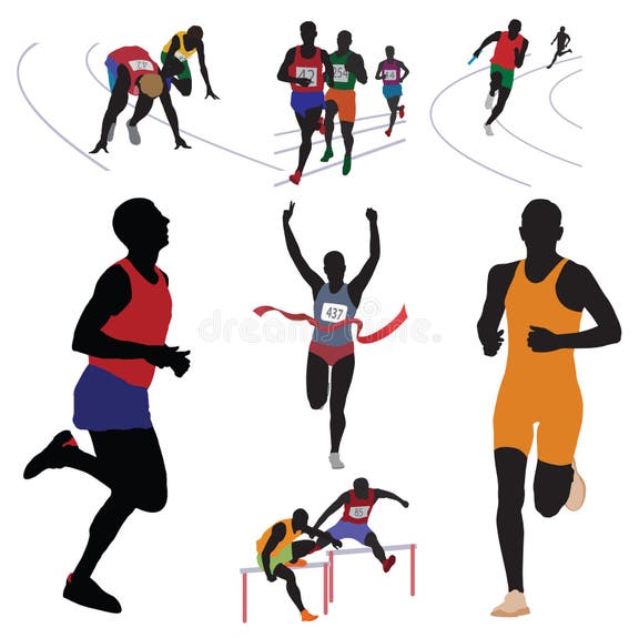 Olympic Runners Stock Illustrations – 146 Olympic Runners Stock ...