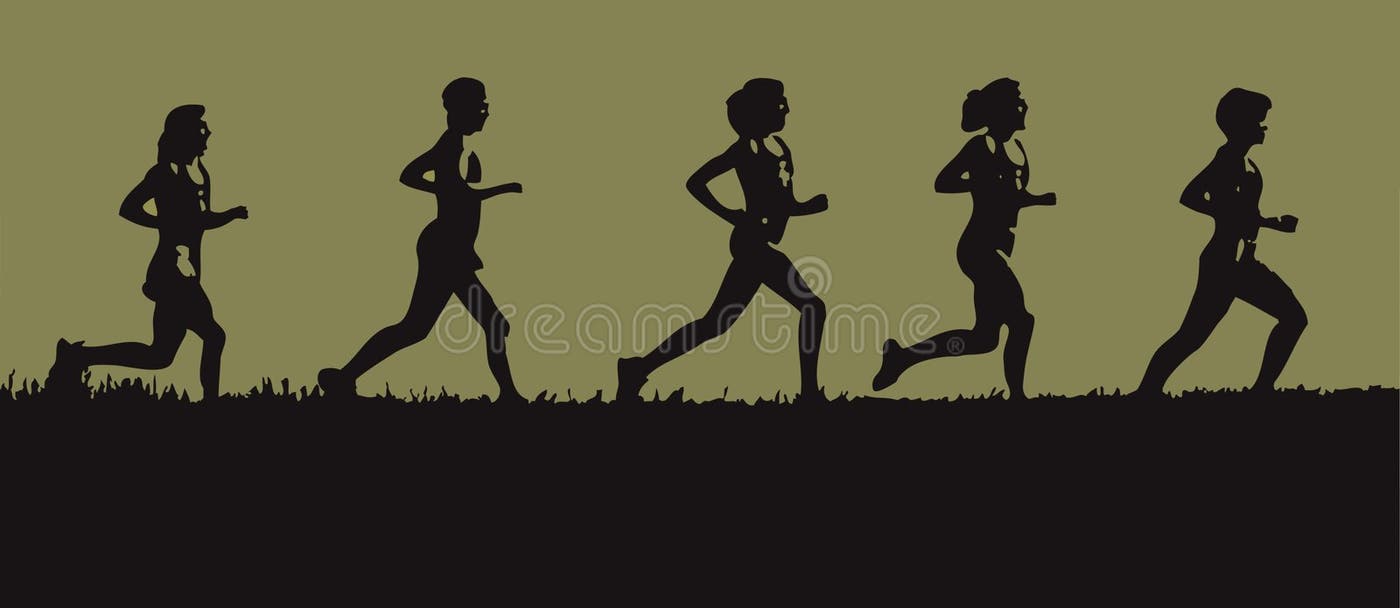Cross Country Runners Stock Illustrations – 194 Cross Country Runners ...
