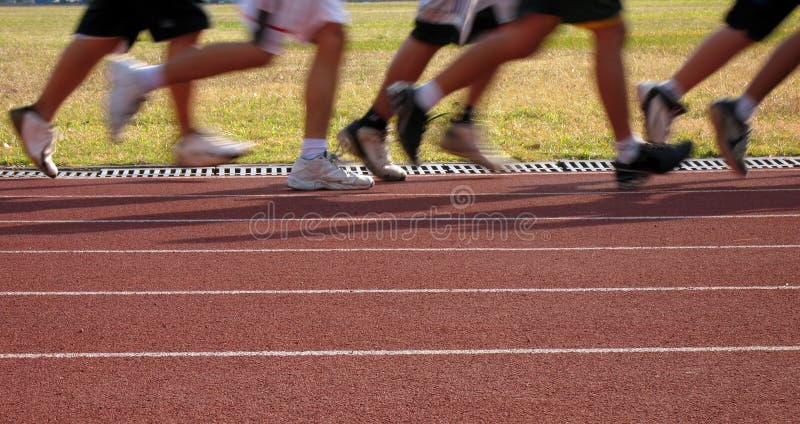 Runners in Motion stock image. Image of cushioned, blur - 2018833