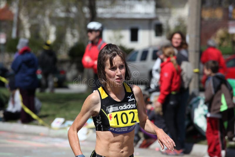 Runners Running Up Heartbreak Hill Editorial Image - Image of lifestyle ...