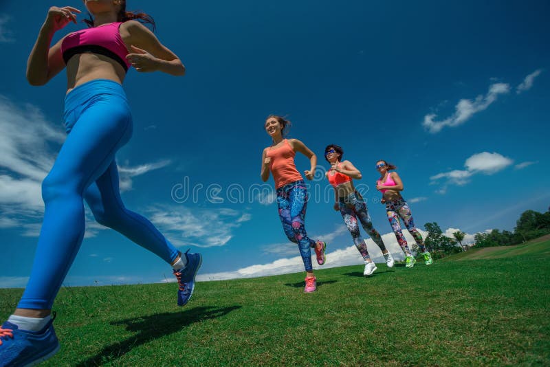 Runners on scamper. stock photo. Image of activity, bright - 74136168 Runners on scamper. stock photo. Image of activity, bright - 74136168