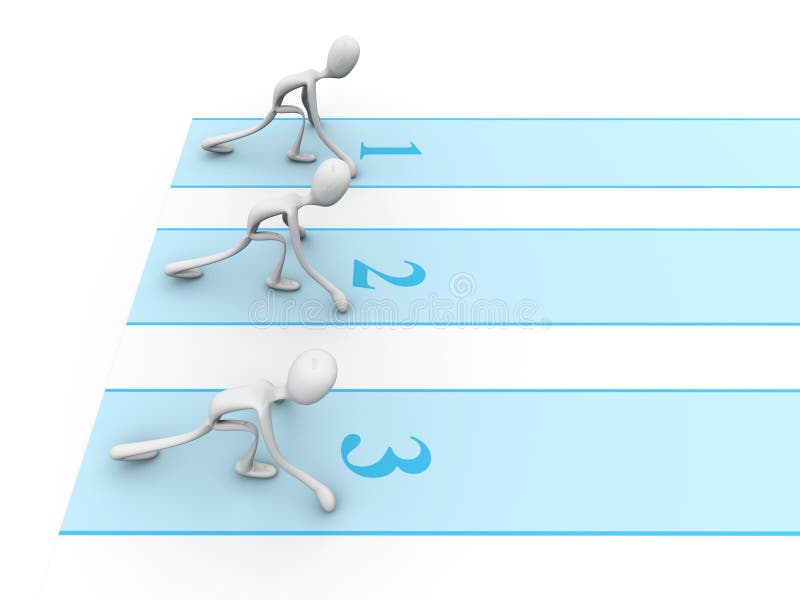 Runners Starting Line Cartoon Character Stock Illustrations – 9 Runners ...