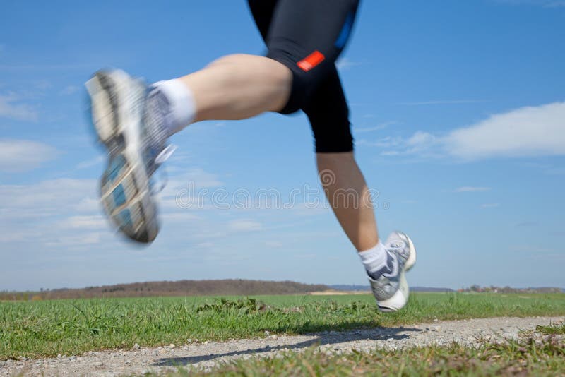 Running stock photo. Image of caucasian, female, motion - 23954164