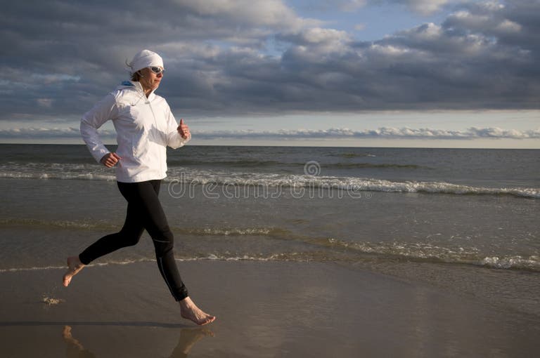 Soft Sand Running Shoes Barefoot Stock Photos - Free & Royalty-Free ...