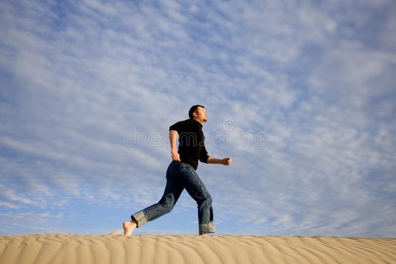 Running stock image. Image of hike, outdoor, remote, sand - 9333287