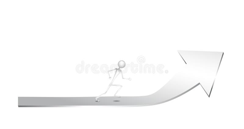 Running for achievement stock vector. Illustration of backdrop - 11722866