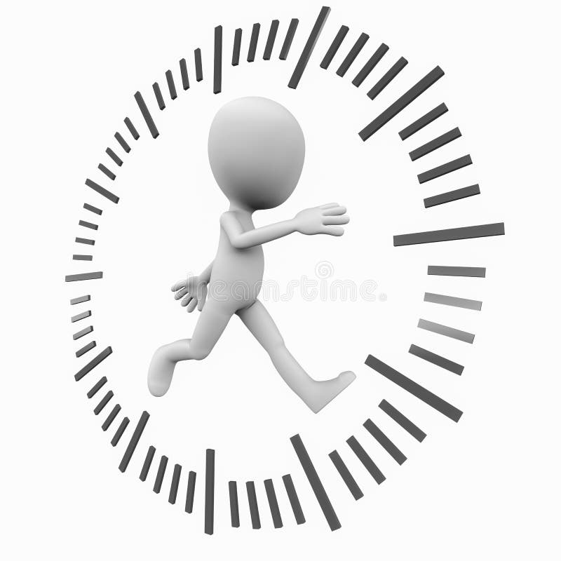 Running Against the Current Stock Vector - Illustration of motion ...