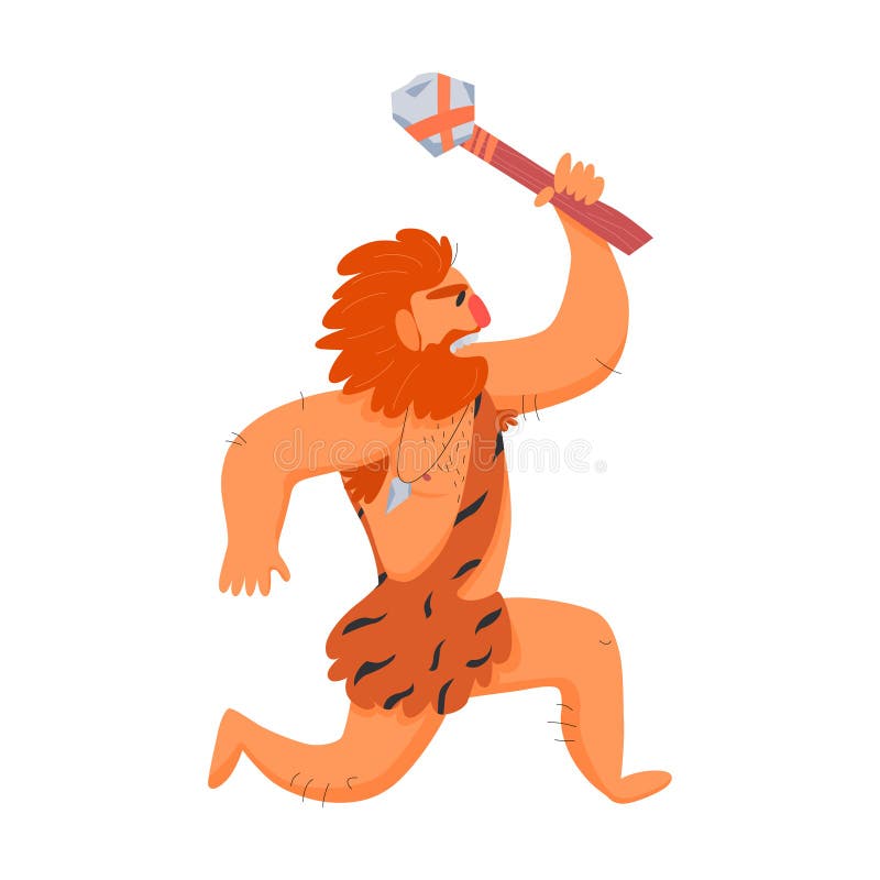 Caveman Running Stock Illustrations – 140 Caveman Running Stock ...