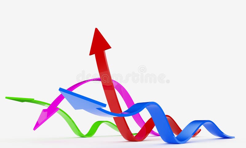 Running arrows stock illustration. Illustration of violet - 10257718