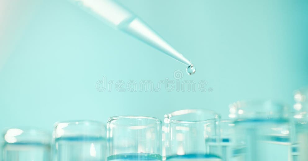 Running As Many Tests As Possible. a Dropper and Beakers in a ...