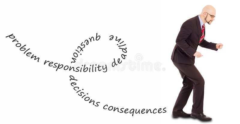 Running Away from Responsibilities Stock Photo - Image of spiral ...