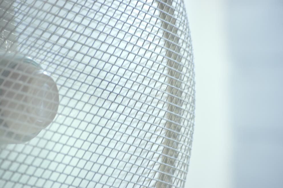 Running Axle Fan Coseup in Blue Stock Image - Image of blades, breeze ...