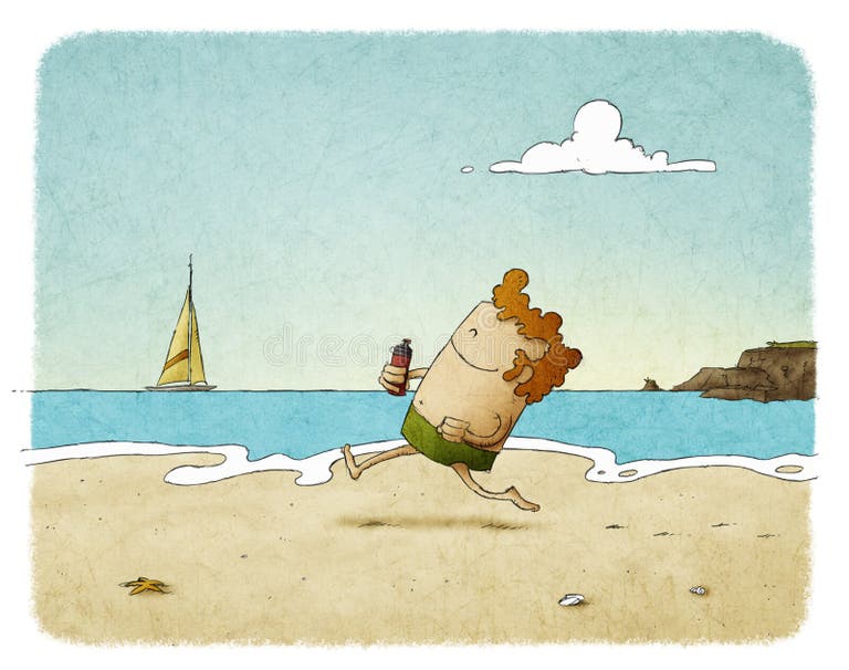 Beach Runner Stock Illustrations – 1,417 Beach Runner Stock ...