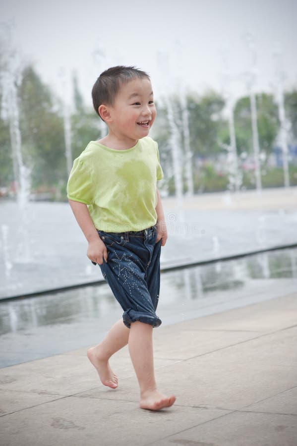 Running boy stock photo. Image of dance, carefree, energy - 14446226