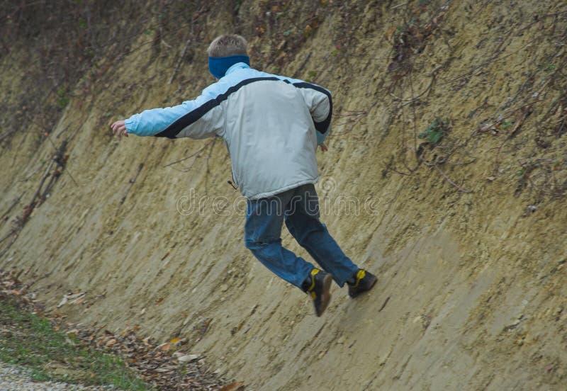 Running Boy stock photo. Image of boyish, outdoors, jeans - 1646436