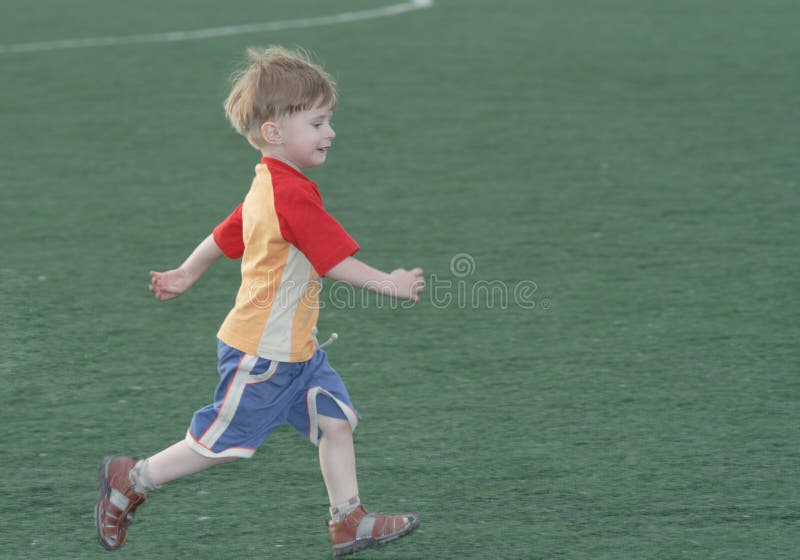 Running boy stock photo. Image of game, field, sports - 6502636