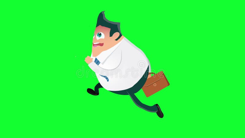 Running Business Man in a Hurry Stock Video - Video of commuter, hurry ...