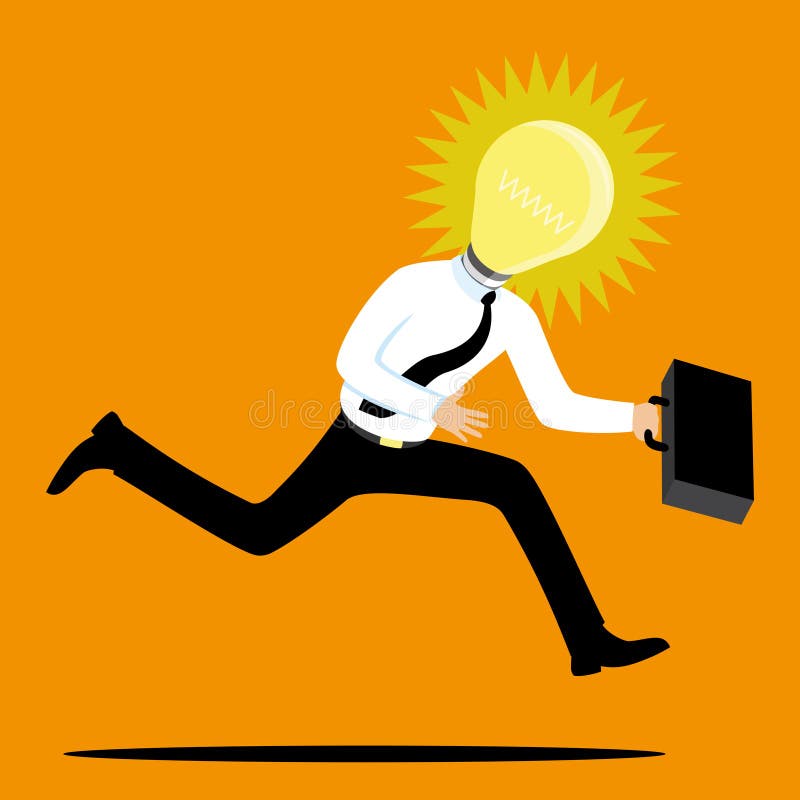 Running business man. stock vector. Illustration of success - 96927590