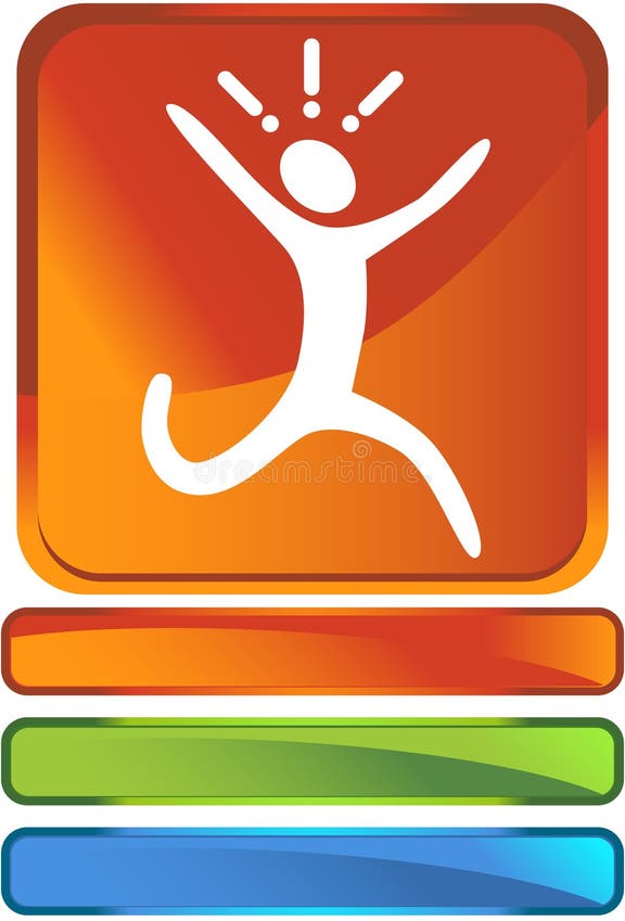 Running Button stock vector. Illustration of isolated - 9584818