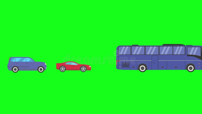 Running Cars Animation on Green Screen Stock Video - Video of icon ...