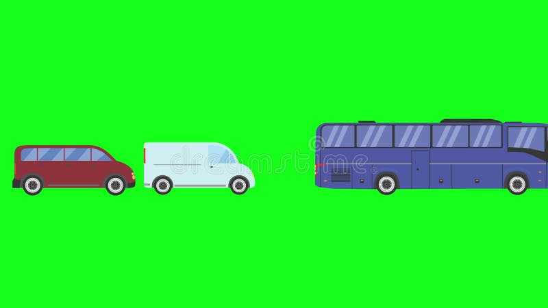 Running Cars Animation on Green Screen Stock Video - Video of elements ...
