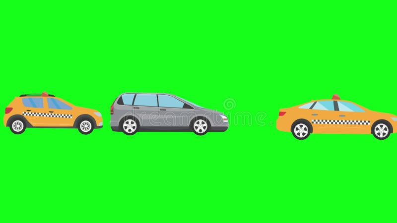 Running Cars Animation on Green Screen Stock Video - Video of graphic ...
