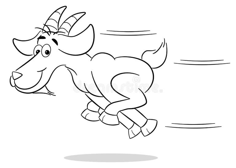 Running Goat Stock Illustrations – 1,501 Running Goat Stock ...