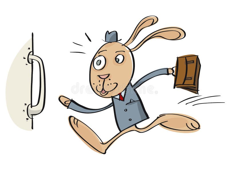 Scared Cartoon Rabbit stock vector. Illustration of upset - 47479847