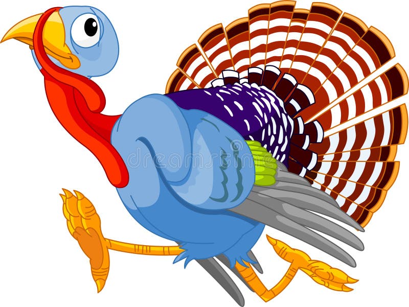 Running Cartoon Turkey Stock Illustrations – 602 Running Cartoon Turkey ...