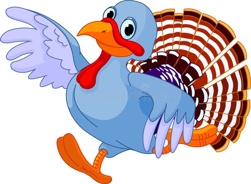 Running Cartoon Turkey Stock Illustrations – 627 Running Cartoon Turkey ...