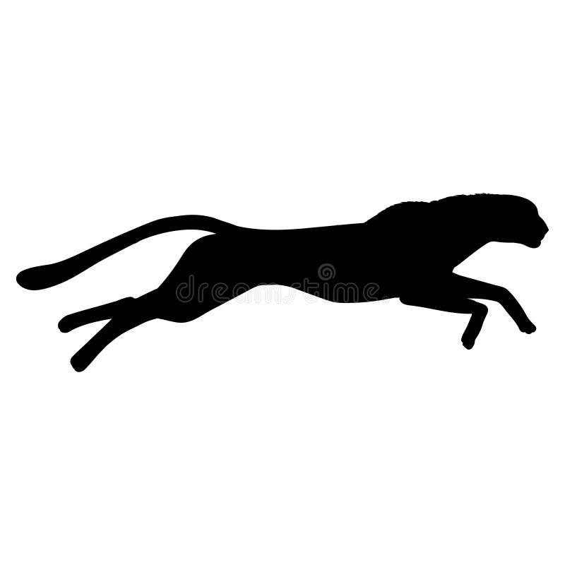 Cheetah Running Drawing Stock Illustrations – 768 Cheetah Running ...