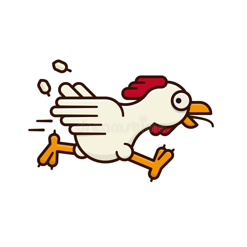 Chicken Running Vector Stock Illustrations – 512 Chicken Running Vector ...