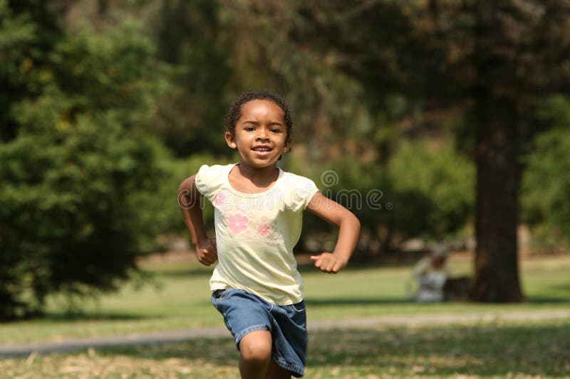 Running Child stock image. Image of childhood, smile, face - 7889779
