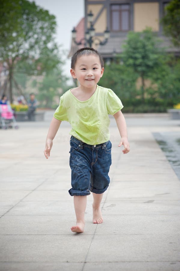 Running Chinese Boy Picture. Image: 14446260