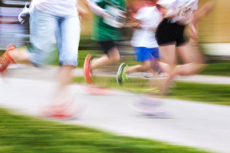 Running competition stock image. Image of feet, people - 55809945