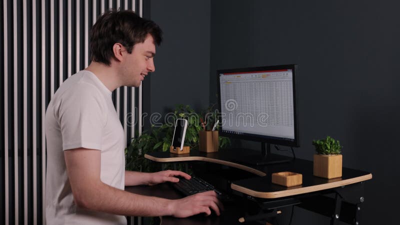 Running Computer, Man Setup, White Setup Stock Video - Video of white ...