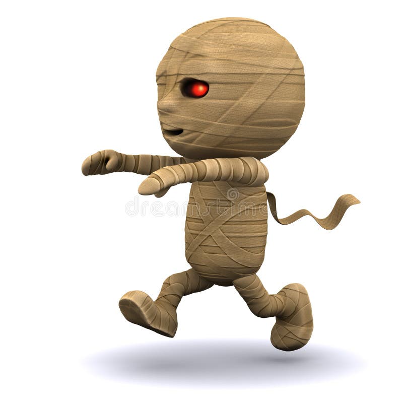 Mummy Cartoon stock vector. Illustration of alive, logo - 77979592