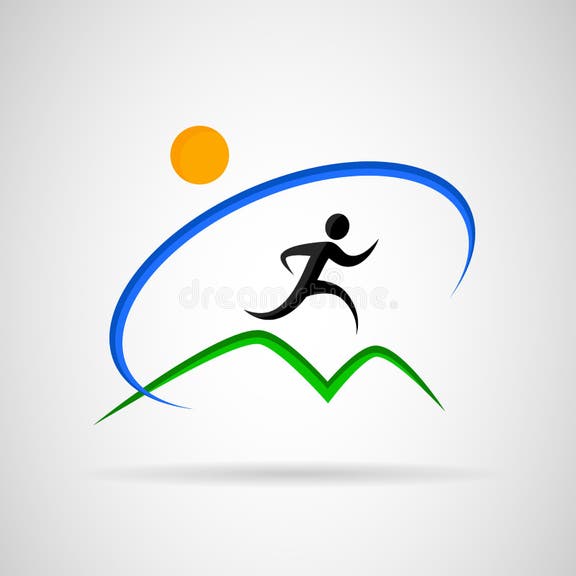Trail Running Man Icon Vector Stock Illustrations – 242 Trail Running ...
