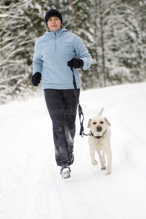 Running with dog stock image. Image of power, fitness - 7194845