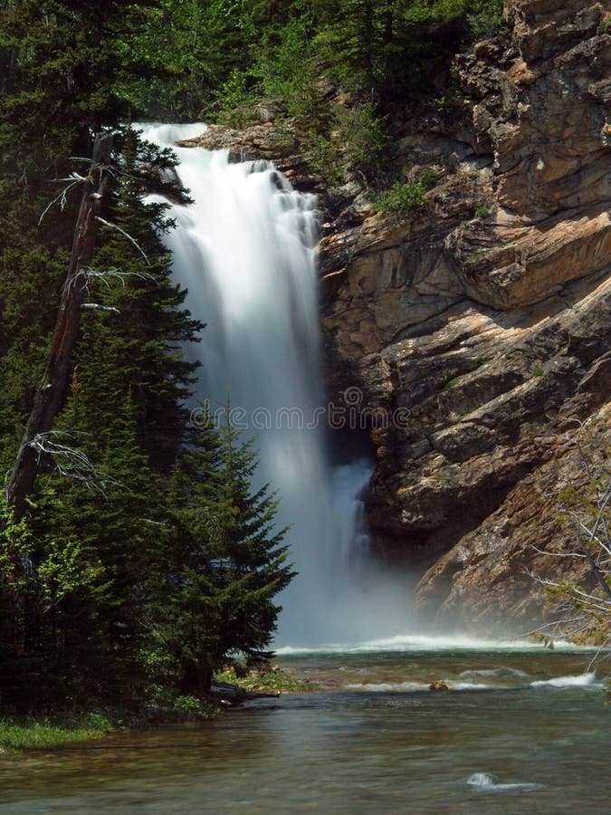 Running Eagle Falls #1 stock image. Image of forest, spring - 2560911
