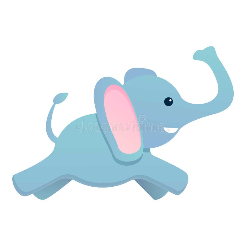 Running Elephant stock vector. Illustration of clip, mascot - 26056887