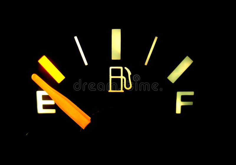 Running on Empty stock image. Image of supply, gauge, empty - 264783
