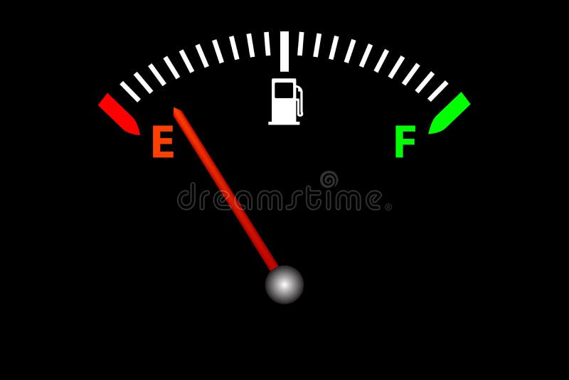 Running on empty stock vector. Illustration of empty, automobile - 276242